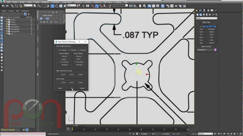 Extruded Shapes - 3dsMaxTutorial.com