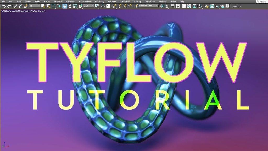 Tyflow extrude / Data channels / OSL Basic tutorial - 3dsMaxTutorial.com