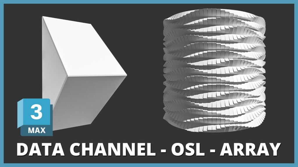 3DSMAX - Modelado Paramétrico con Data Channel Array OSL y Wire parameters